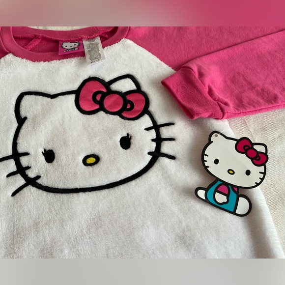 Shirts & Tops | Nwt Hello Kitty Kids Fuzzy Top | Poshmark